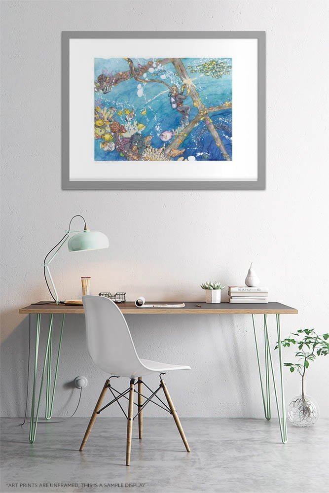 Whimsical Ocean Art prints by Karolina Szablewska