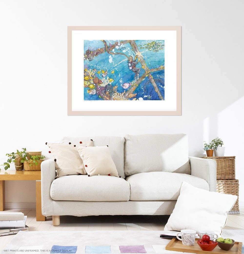 Whimsical Ocean Art prints by Karolina Szablewska